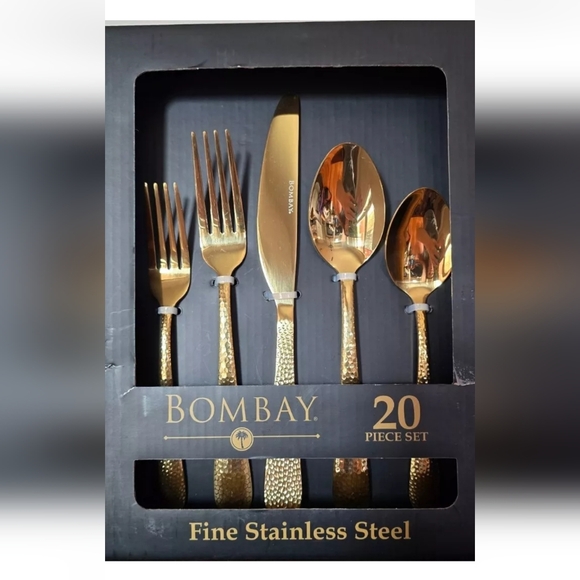 The Bombay Company | Dining | Bombay 2 Pc Set Sierra Fine Stainless ...